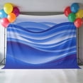 Blue Gradient Photography Backdrop 10x8FT, Fluid Wave Art Photo ...