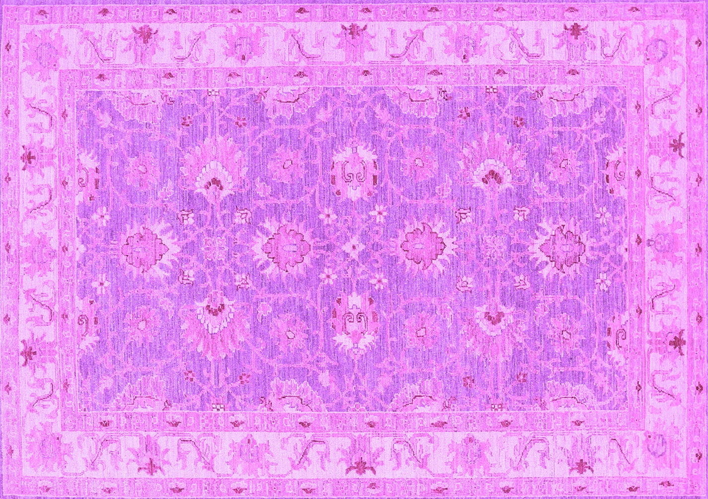 Ahgly Company Indoor Rectangle Persian Purple Traditional Area Rugs, 2 ...