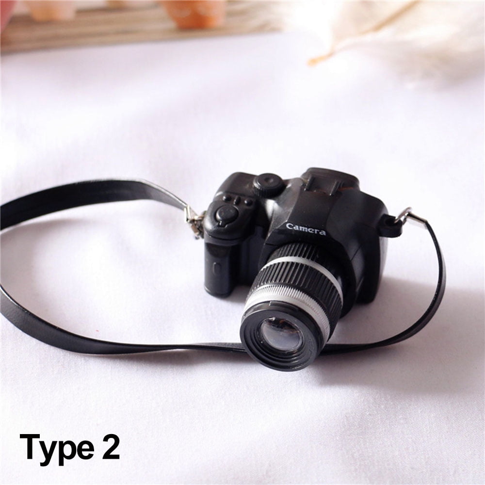 Fashion Kids Toys 1:12 Scale Mini SLR With Black Belt Miniature Dolls ...