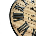 Sirena Wood Round Farmhouse Style Wall Clock - Walmart.com
