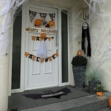 Bat Shaped Welcome Mat Unwelcome Coir Halloween Rug Non-Slip Front Door ...