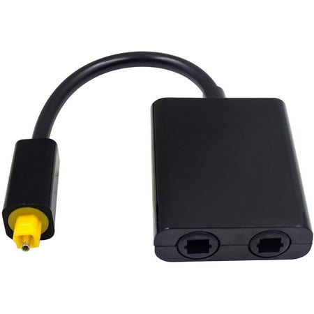 Toslink Splitter 1 to 2 Digital Optical Audio Splitter 1 in 2 Out Audio ...