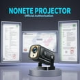 Projector [ Focus & 1080P & Built-in Apps] Mini Portable Projector ...