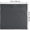 12 Pack Premium Wash Cloths Set, 12 by 12 Inches, 100% Cotton Ring Spun ...