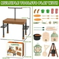 Adofi Toddler Table and Chairs Set Outdoor Camping Pretend Play ...