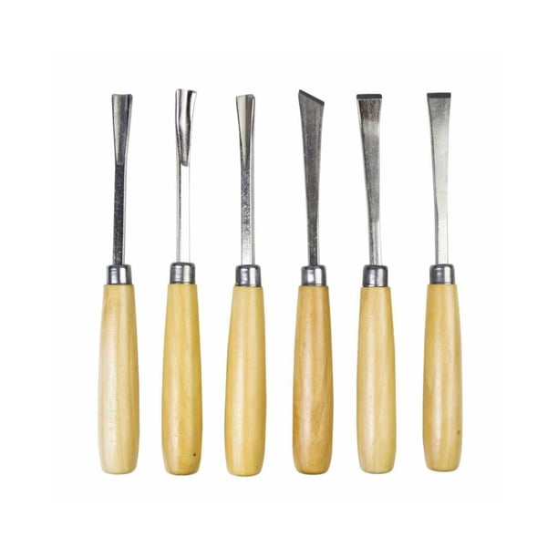 Tignapoo 6-Piece Premium Wood Carving Chisel Set for DIY Woodworking ...