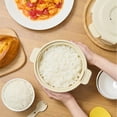 Microwave-Safe Portable Rice Cooker with Steam Vent, Food-Grade Plastic ...