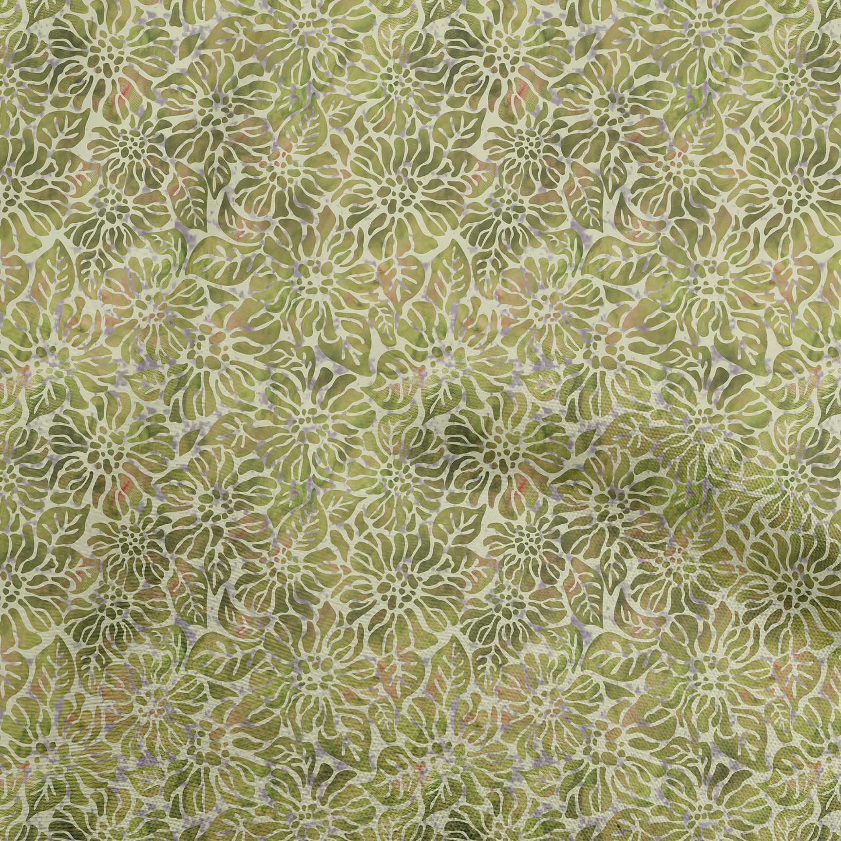 oneOone Velvet Olive Green Fabric Aian Batik Dress Material Fabric ...