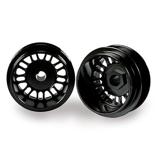 Staffs Aluminium Wheels 2 x BBS Deep Dish Black Rear 15.8 x 10mm Staffs ...