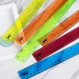 Mr. Pen Plastic Ruler Transparent 12 inch Pack of 6 with Imperial and ...