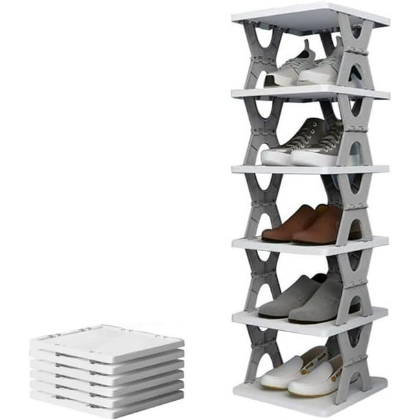 Foldable Shoe Rack, Collapsible Shoe Rack, 6-Tier Folding Shoe Rack ...