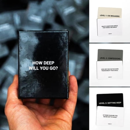 How Deep Will You Go? 2025 Icebreaker Card Game,Deep Conversation Card ...