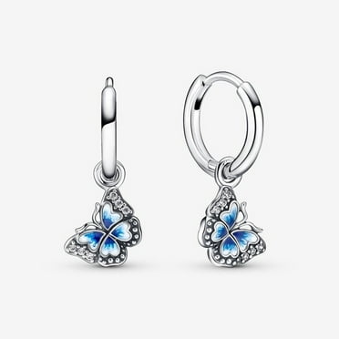 PANDORA Timeless Elegance Earrings, Polished Silver Jewelry with ...