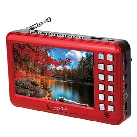 4.3 in. Portable Media Player with Voice Amplifier, Red | Walmart Canada