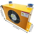 AH0608T Aluminum Plate Fin Heat Exchanger Hydraulic Oil Radiator Oil ...