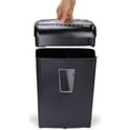 High-Security 8-Sheet Micro-Cut Paper Credit Card Shredder Black ...