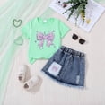 BOBOGOJP Kid Girls Clothes Outfits Bowknot T-Shirt + 2 In 1 Denim Short ...