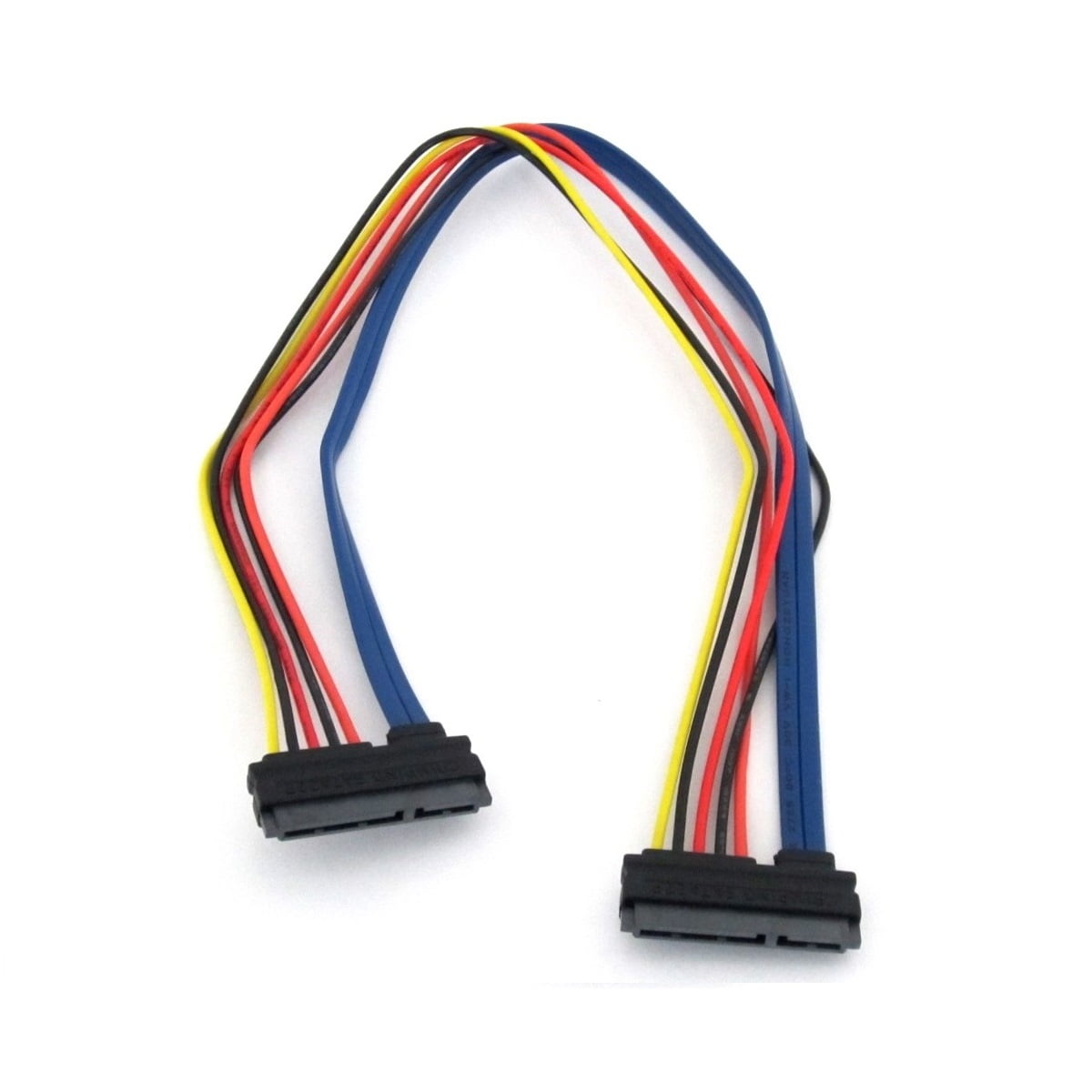 22 Pin SATA Female to 22 Pin SATA Female Power & Data Cable - 18 inches ...
