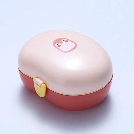 Little Yellow Duck Cartoon Lunch Box 2 Layer Fruit Sandwich Bento Box ...