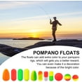 VanRolldex Foam Fishing Floats, 60 Pack, 11 Colors, Durable and Bright ...
