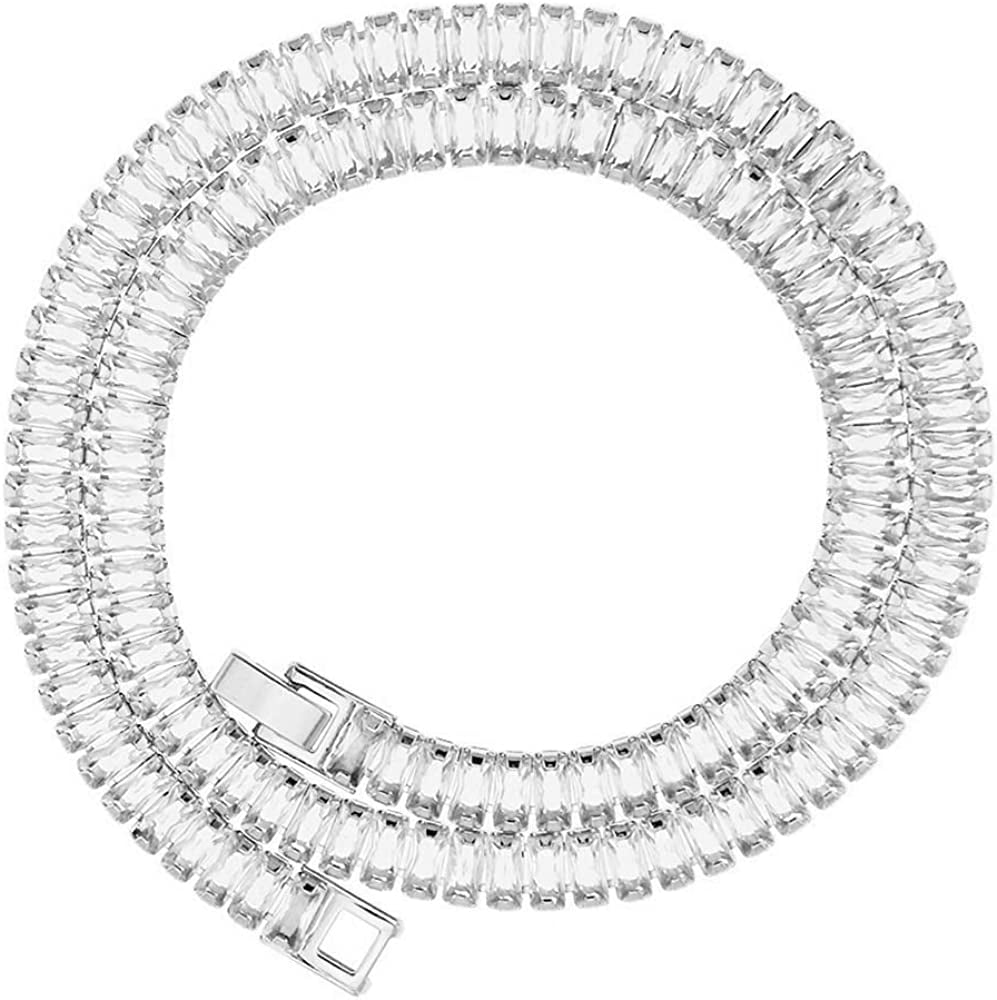 Empire Iced Out Chains for Men,Silver or Gold Diamond Tennis Necklace ...