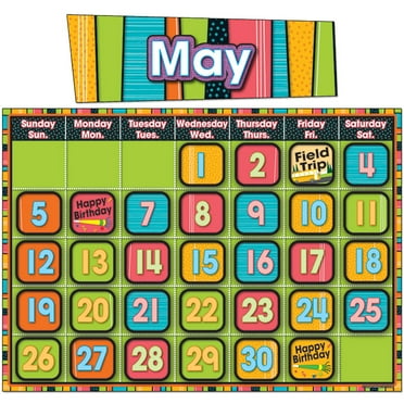 Woodland Friends Calendar Bulletin Board Set - Walmart.com