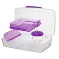 Sistema To Go Bento Box Food Storage Container, Purple - Walmart.com
