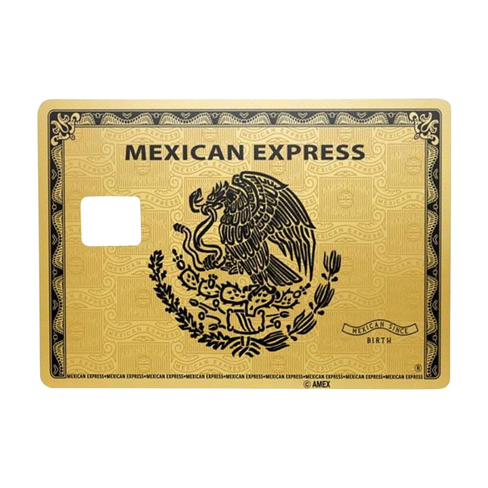 Clearance!Golden Mexican Express con tarjeta de débito Pegatina ...