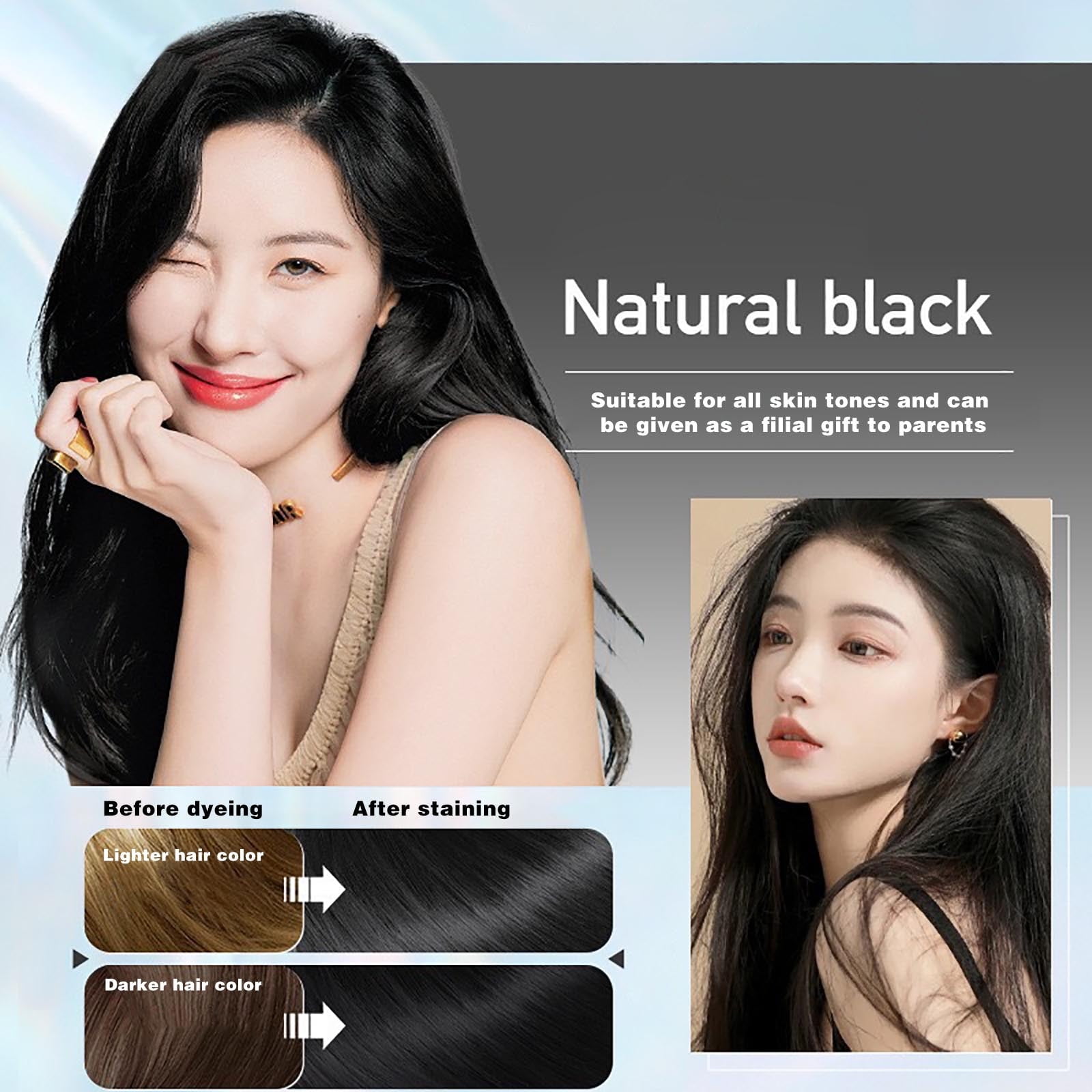 Fiudx Tinte Capilar Vegetal, Color Capilar para Canas, Tinte Natural ...