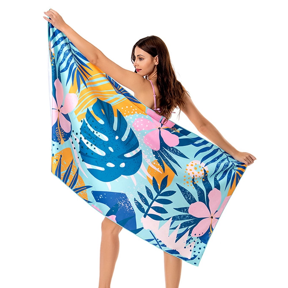 Microfiber Beach Towel for Adults - Oversized Travel Beach Towel, 80 ...