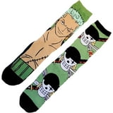 One Piece Anime Zoro and Skull 2-Pack Crew Socks for Men and Women ...