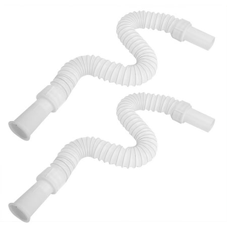 2 Pieces White Plastic Tubular Slip Joint Coupling Flexible And ...