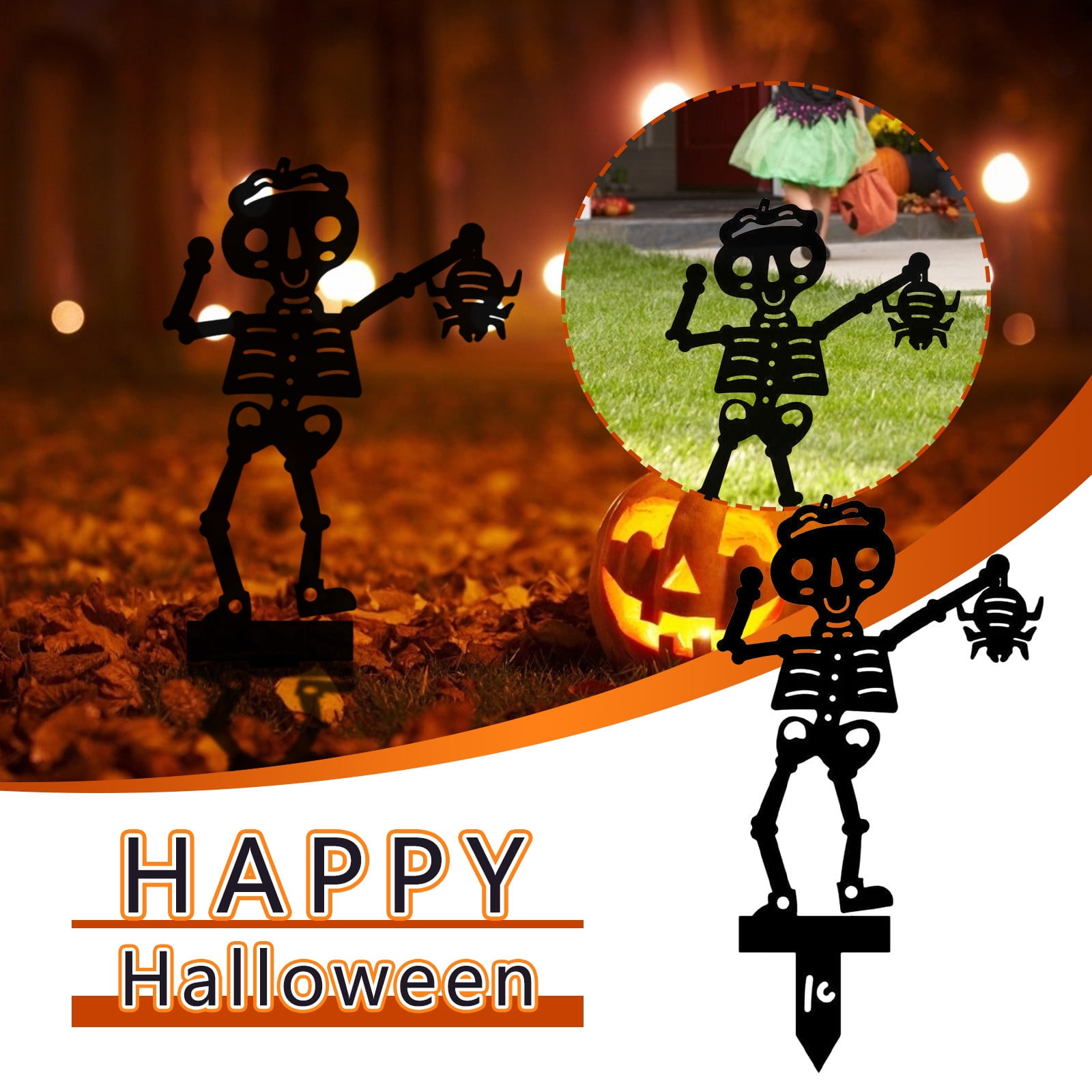 Apmemiss Dfdfd Skeleton Ground Insertion Creative Acrylic Dancing ...