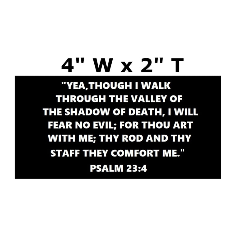 Psalm 23:4 Military