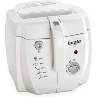 Presto Cool Daddy Electric Cool-Touch Deep Fryer with Big Basket, Oil ...