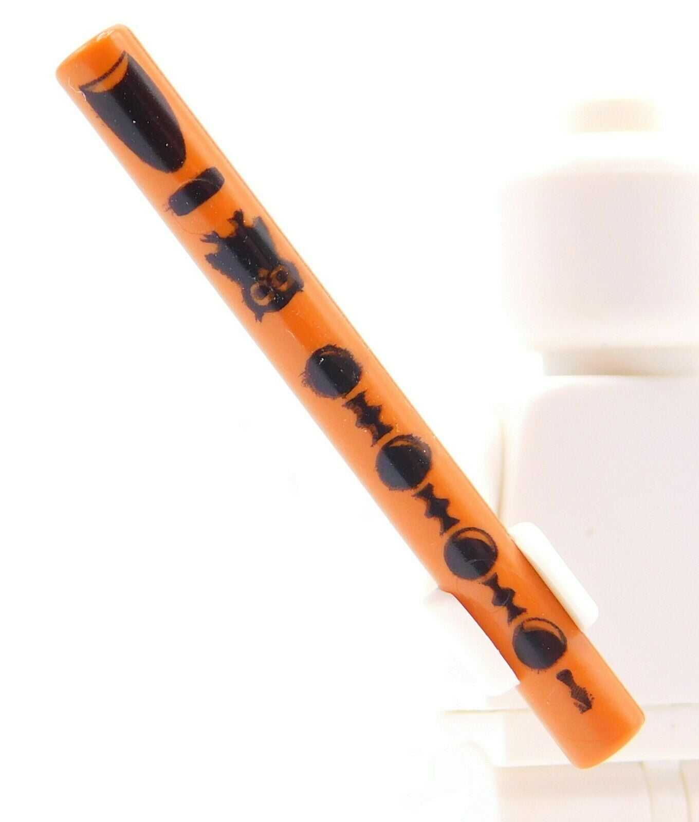 1 Lego Dark Nougat Bar 4L Lightsaber Blade Wand Flute Pattern Harry ...