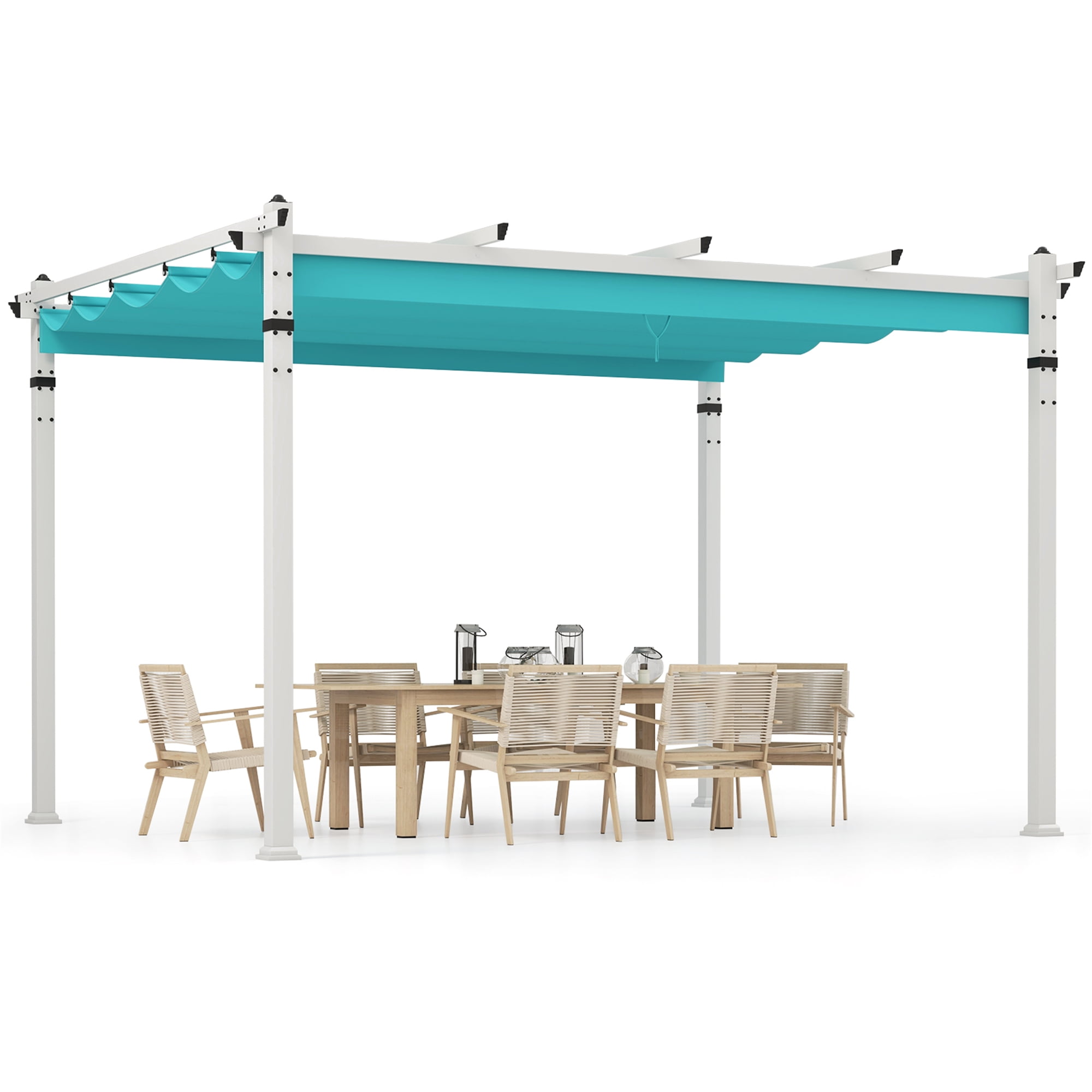 Click here for Gymax 12 X 10 Outdoor Pergola W/ Retractable Canop... prices