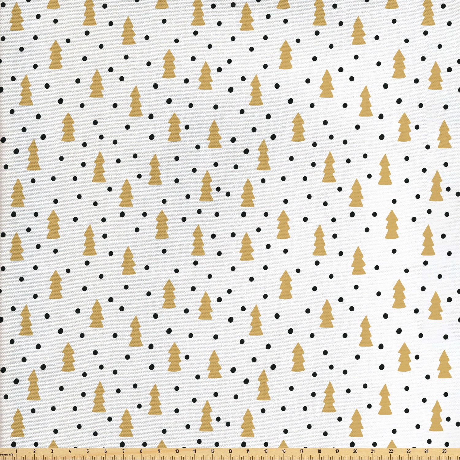 Christmas Fabric by the Yard Upholstery, Minimalist Seasonal Pattern ...