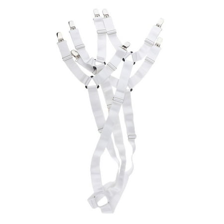 Elastic Crisscross Bed Mattress Sheet Clip Gripper Fastener Suspender ...