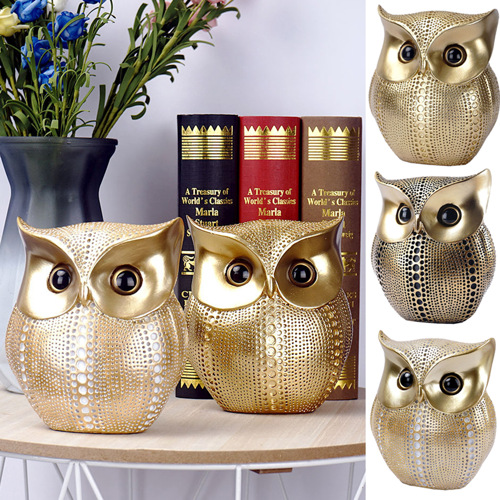 Travelwant Owl Statue Decor Small Crafted Figurines for Home Decor ...