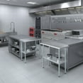 18" x 36" Stainless Steel Work Table with Undershelf Food Prep NSF ...