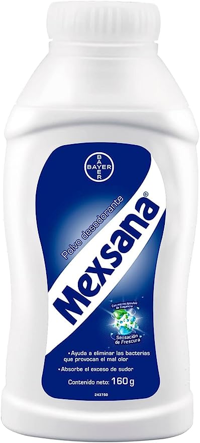 Mexsana Talco Desodorante para Pies Frasco con 160g/ mexsana foot ...