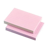 ROSENICE 150 Pcs Color Lined Flashcards for Study White Revision Notes ...