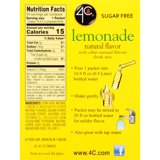 4C Sugar Free Lemon Flavor Totally Light Lemonade Drink Mix, 20 Packets ...