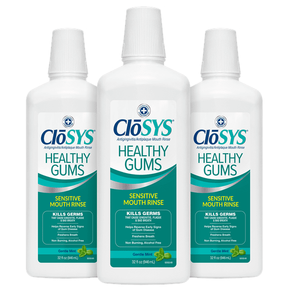 Closys Healthy Teeth Oral Rinse Mouthwash, Fluoride Anti-Cavity, 32 Fl ...