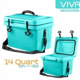 Cubix Outdoors Viva 14 QT On-The-Go Portable Insulated Hard Cooler ...
