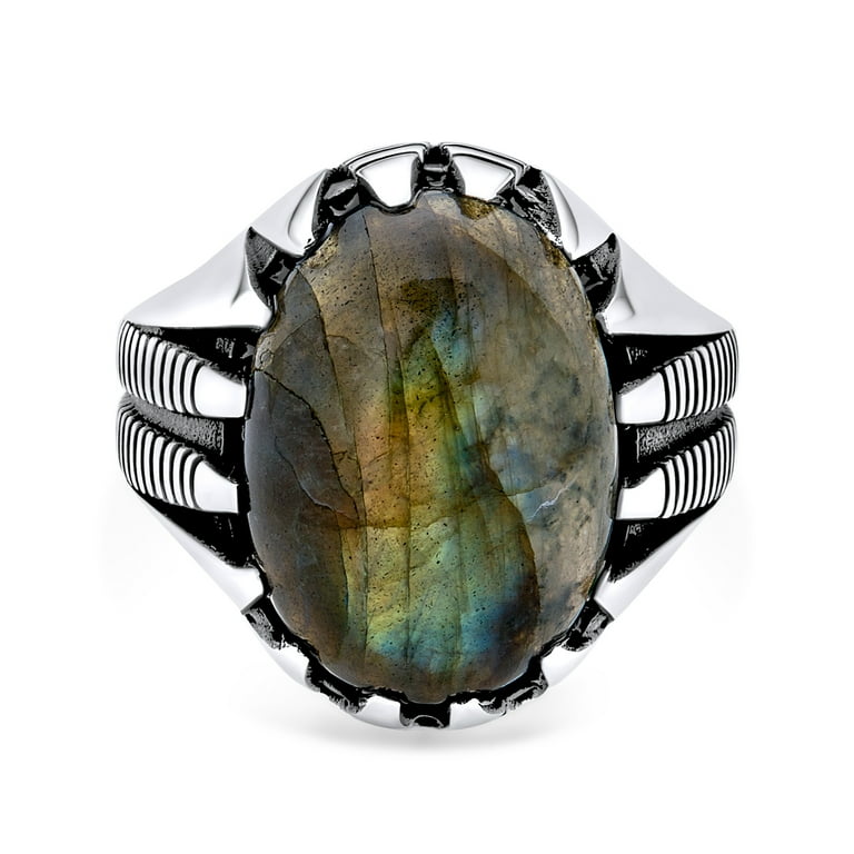 Mens Labradorite Ring