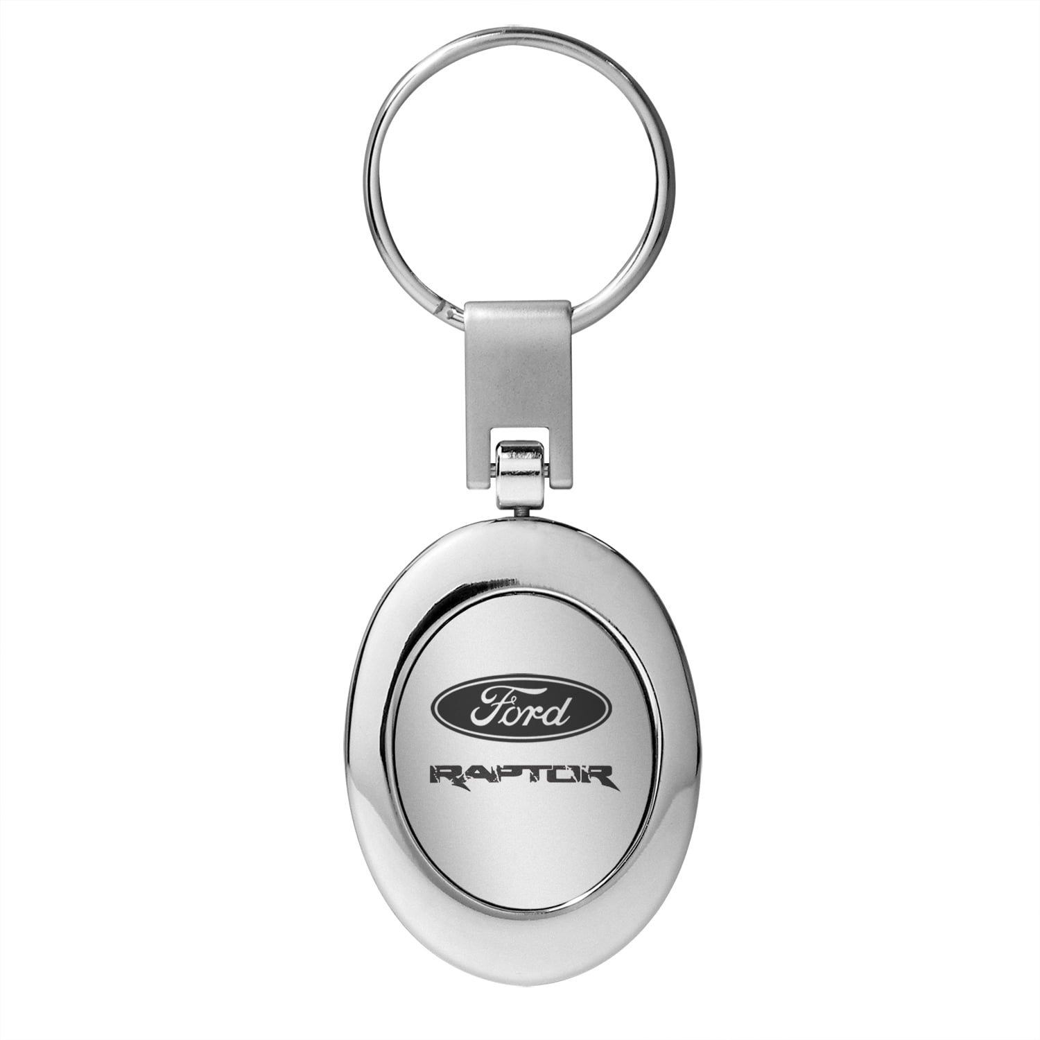 Ford F-150 Raptor Chrome Oval Metal Key Chain Keychain - Walmart.com