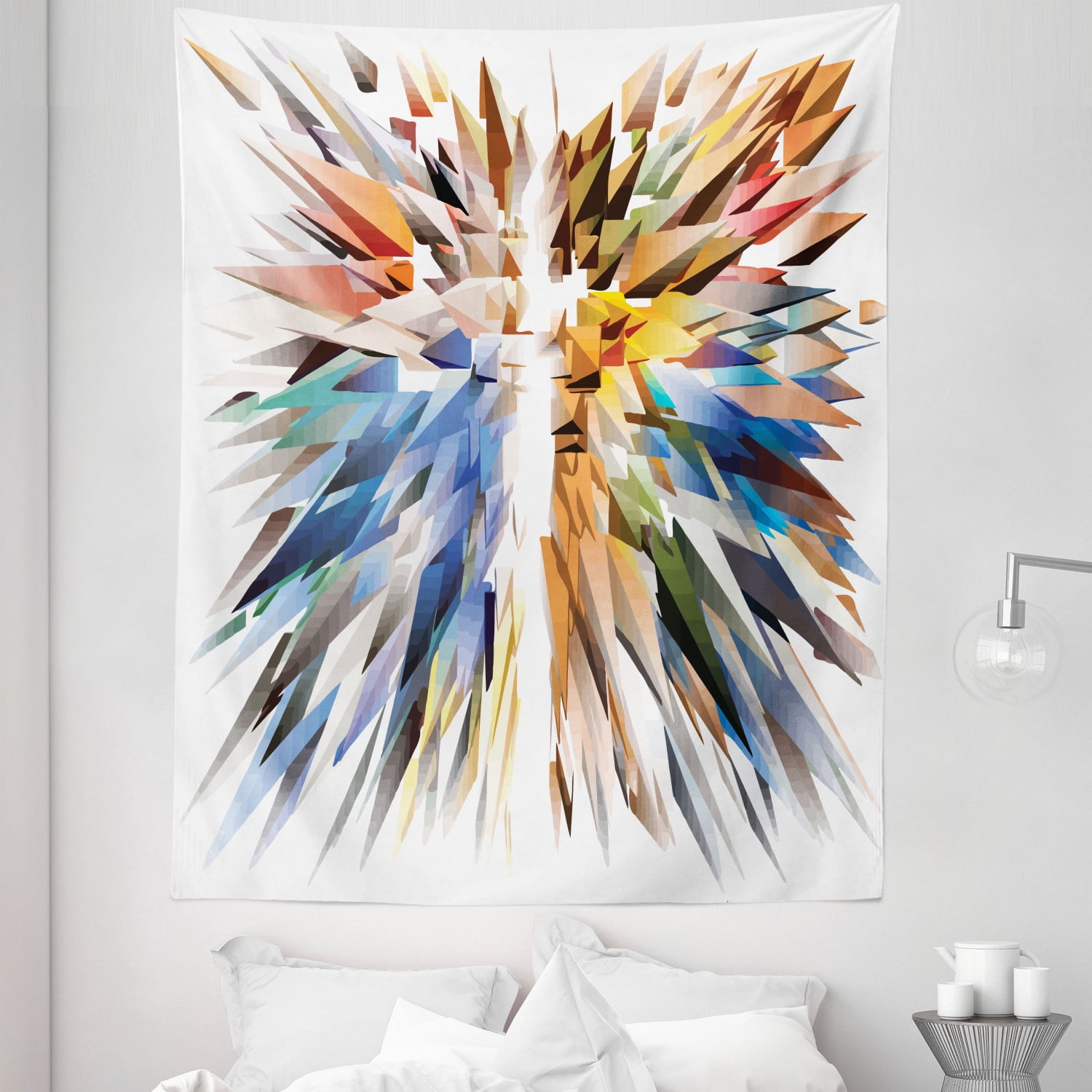 Abstract Tapestry, Quirky Arranged Pattern of Geometric Triangular ...