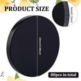 80 Pcs Black Circles Acrylic Sheet 1 inch Circular Miniature Bases ...